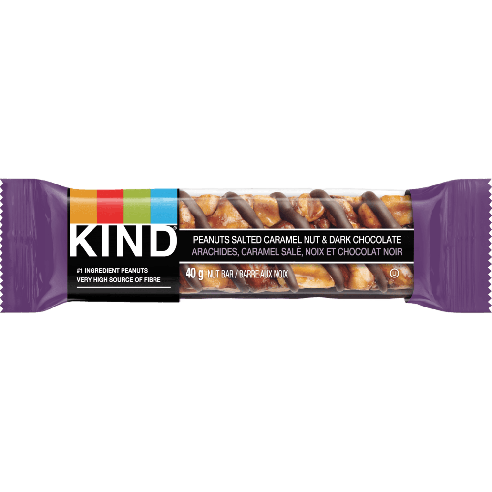 KIND® Peanuts Salted Caramel Nut & Dark Chocolate, 40g, 12 Count | KIND
