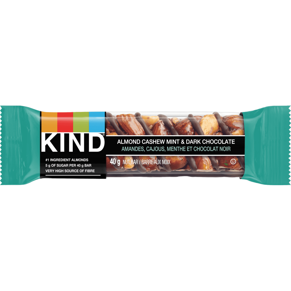 KIND® Almond Cashew Mint & Dark Chocolate, 40g, 12 Count | KIND